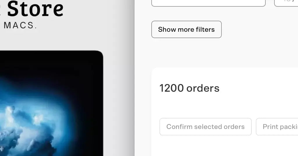TA1 Backed Fulfilment. - The TA1 Mac Store